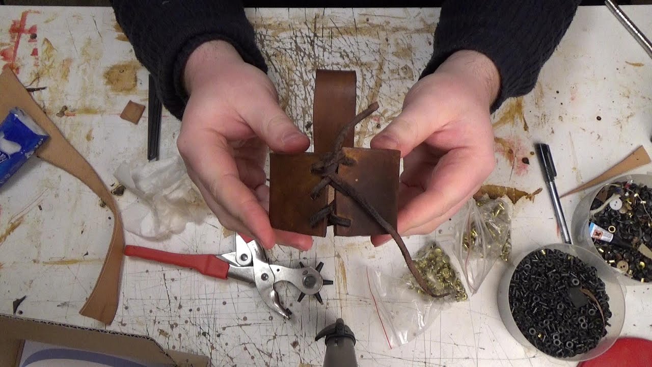 How to Make a Leather Belt Loop(1/2) - YouTube