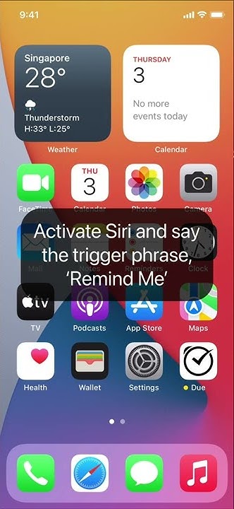 Adding and Using Siri Shortcut to Create Reminders in Due - YouTube