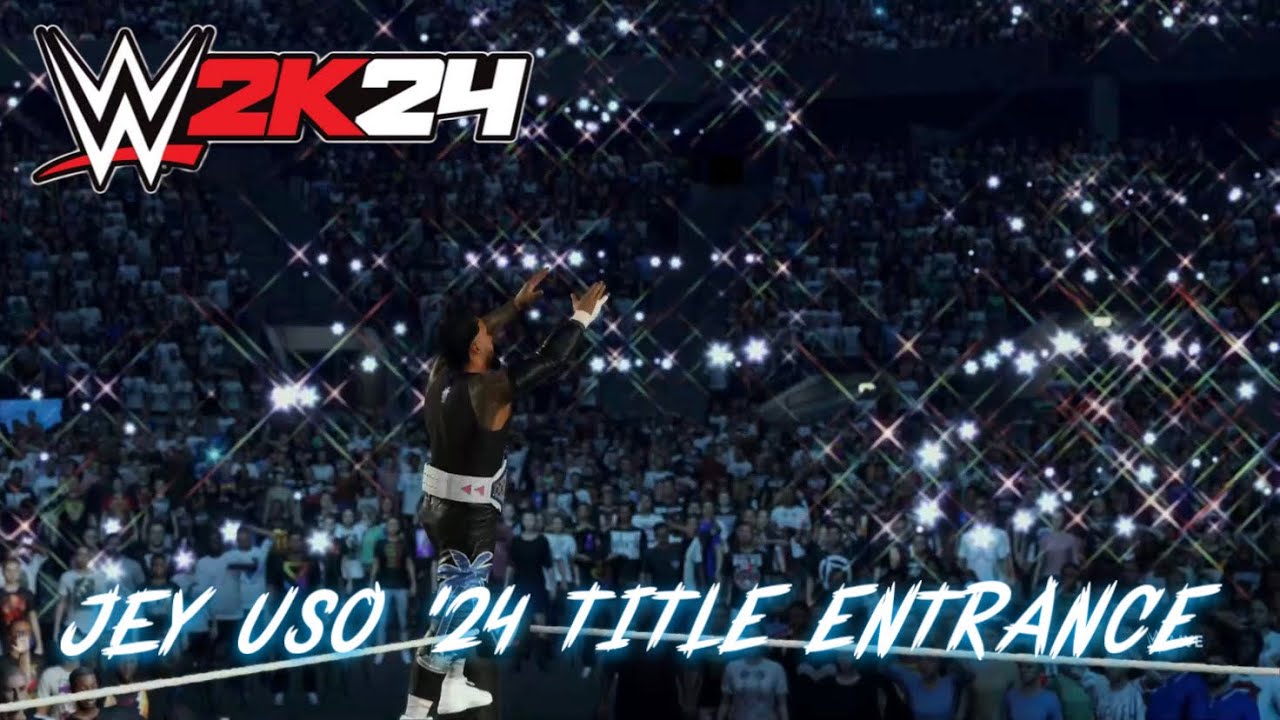 WWE 2K24 CUSTOM ENTRANCE SERIES #13: JEY USO ‘24 TITLE ENTRANCE (LINK ...