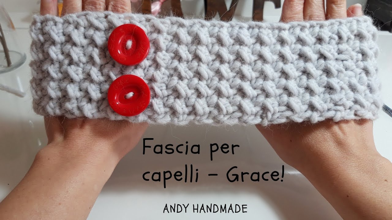 fascia Grace - punto fantasia uncinetto - YouTube