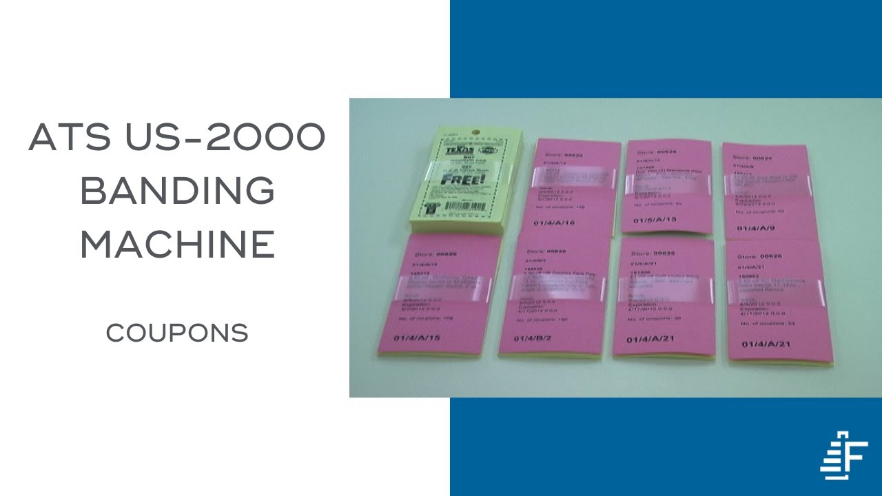 Bundling Coupons with US 2000 AD Banding Machine - YouTube