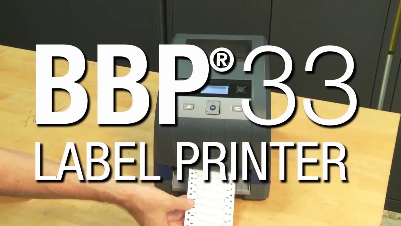 L'imprimante BBP33 de Brady - YouTube