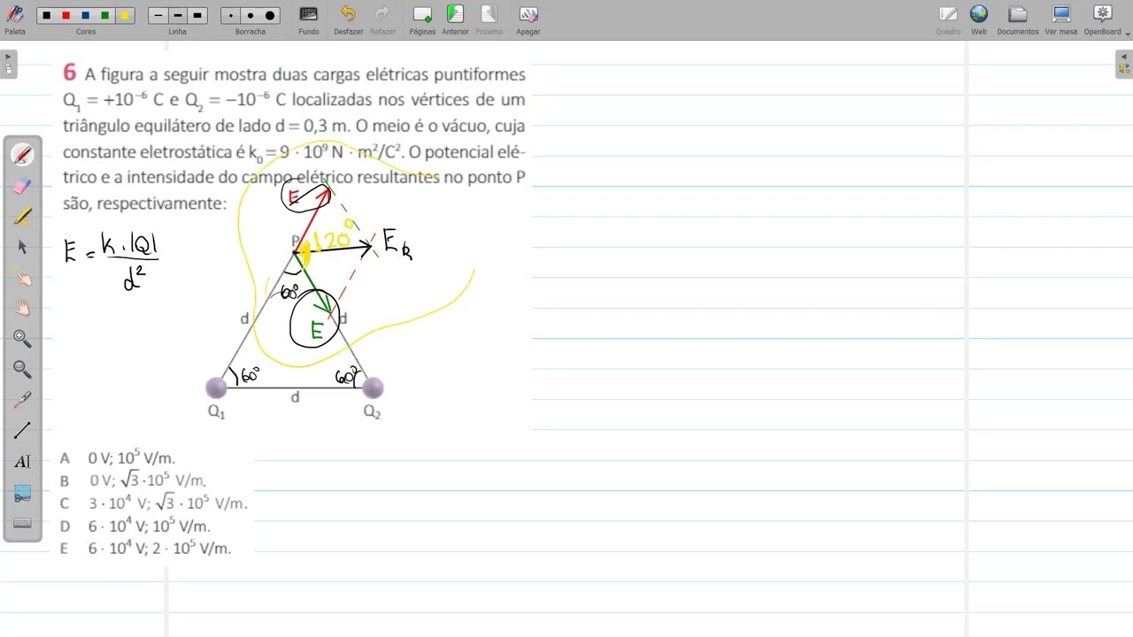 Duas Cargas Elétricas Puntiformes Q1 E Q2 - RETOEDU