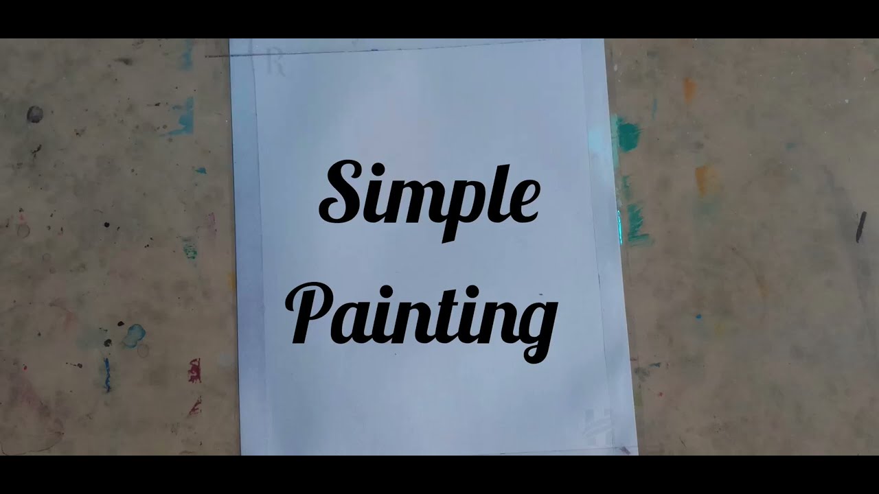 Simple Painting Step By Step Easy Tutorial | How To Draw - YouTube