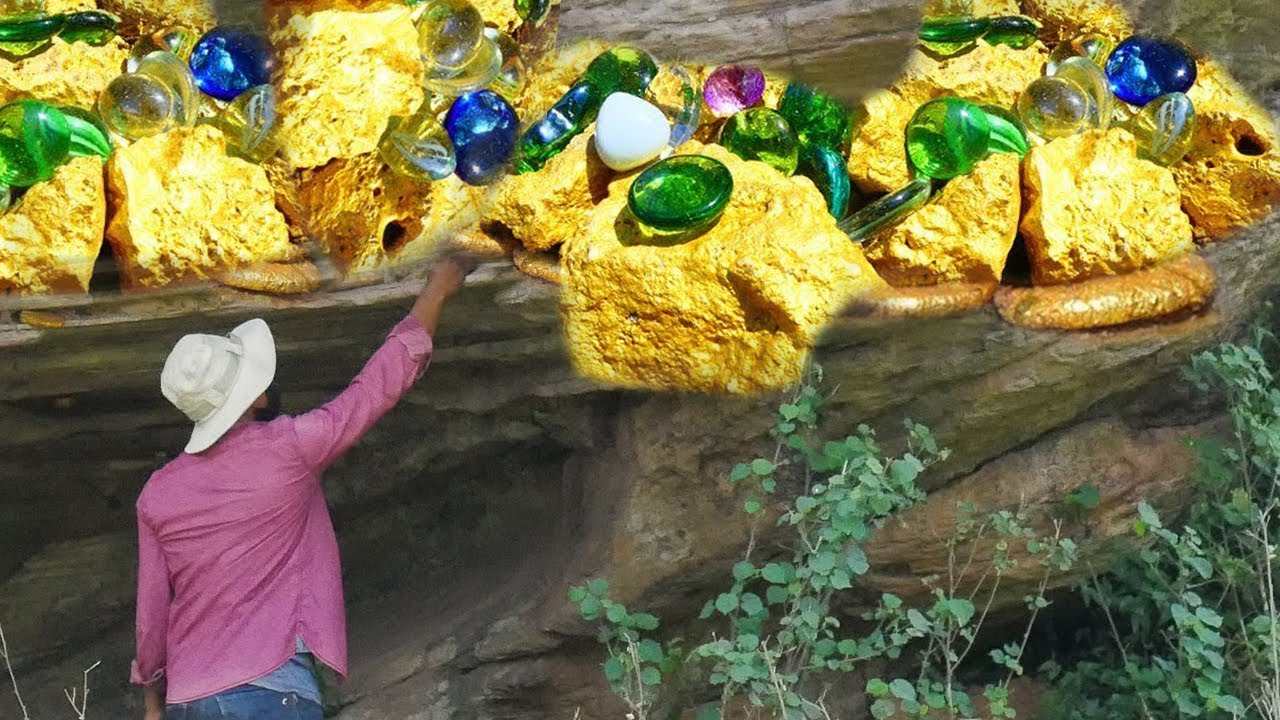 wow..wow.., Amazing! Finding Gold in the Cave - Gold Hunter - Gold Rush ...