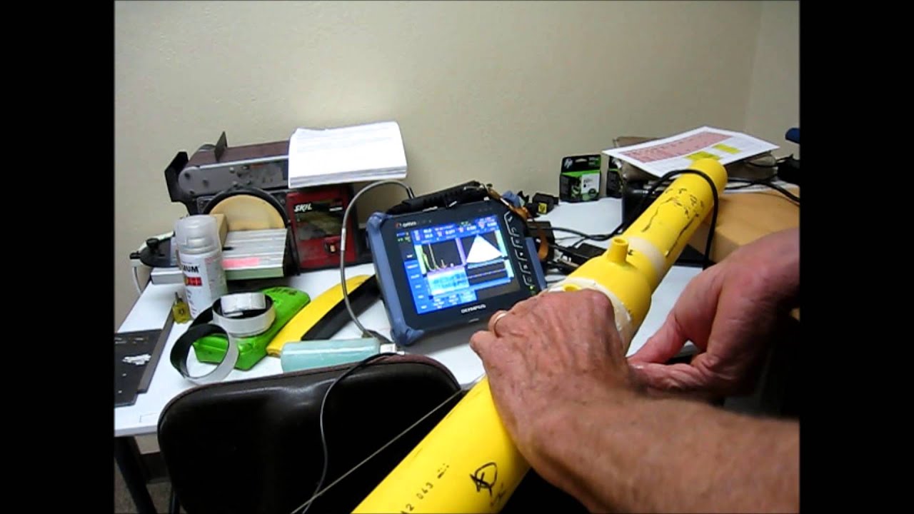 HDPE electro fusion coupling encoded PAUT scanning - YouTube