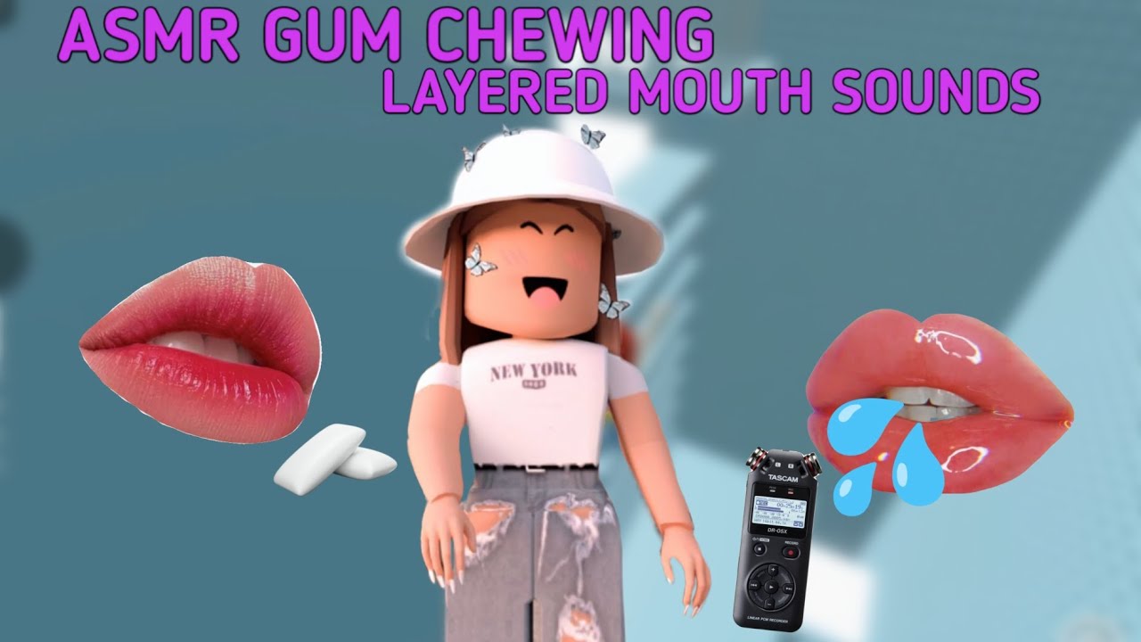 ROBLOX ASMR - Gum Chewing and Intense Layered Mouth Sounds - YouTube