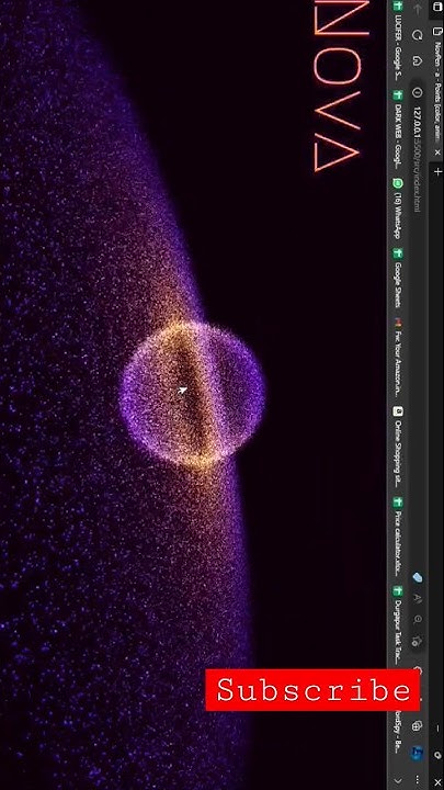 NOVA THREE JS animation vs code #html #css #javascript #animation #shorts #youtubeshorts - YouTube
