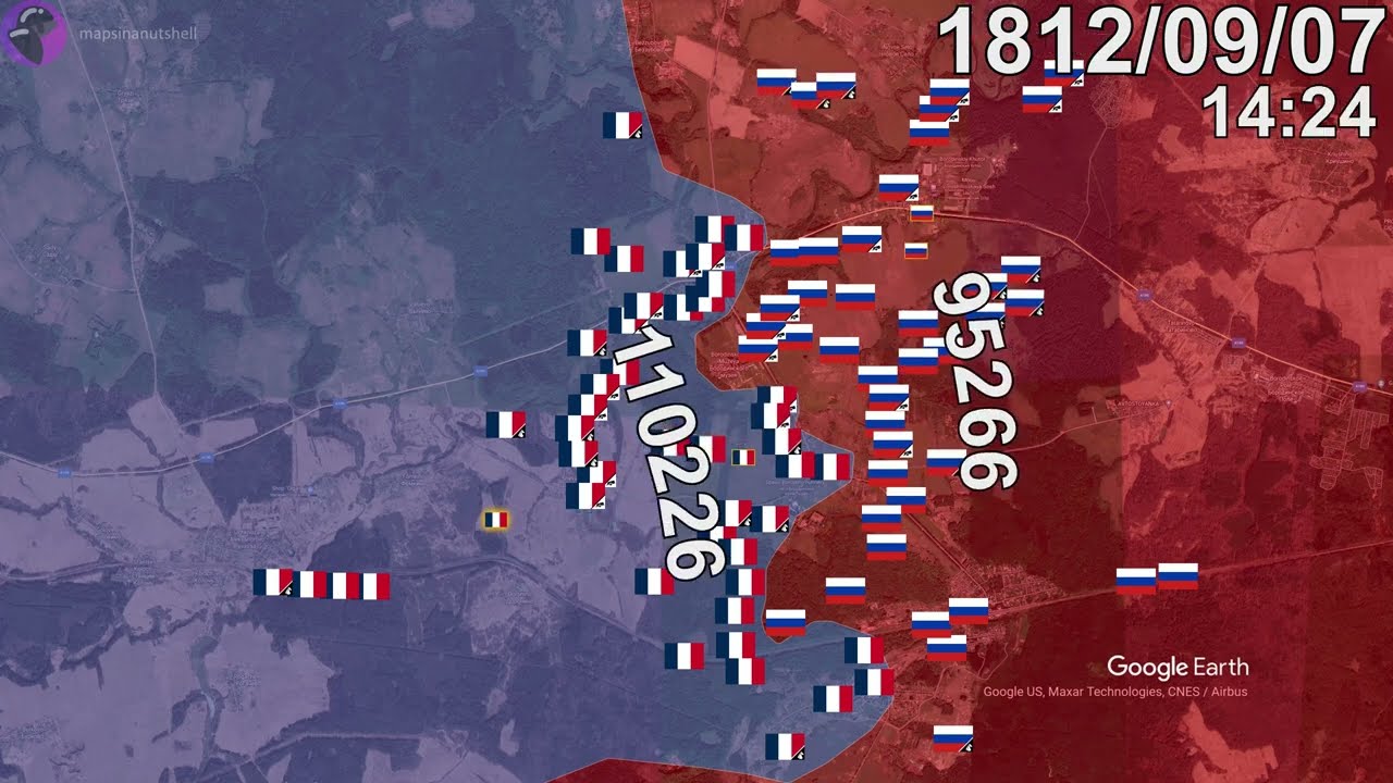 Battle Of Borodino Map