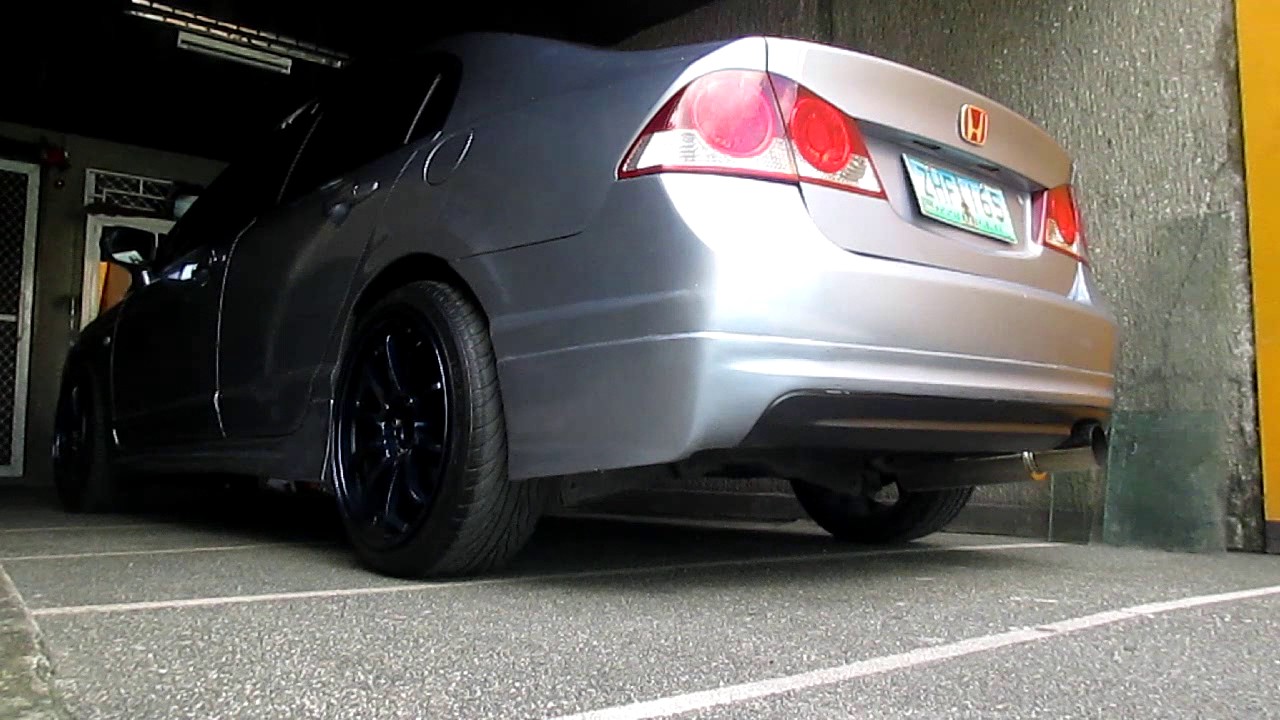 Honda Civic FD1 (R18 engine) Full Exhaust - YouTube