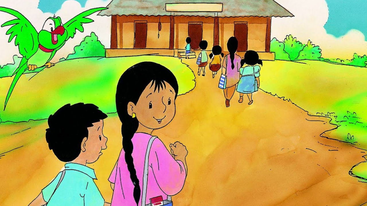 Meena: I love School (Bangla) | Meena Raju Cartoon Episode 01| Unicef ...