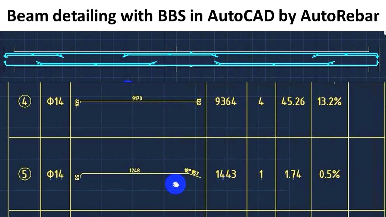 AutoRebar Full Building Detailing Tutorials | Beam detailing with BBS ...