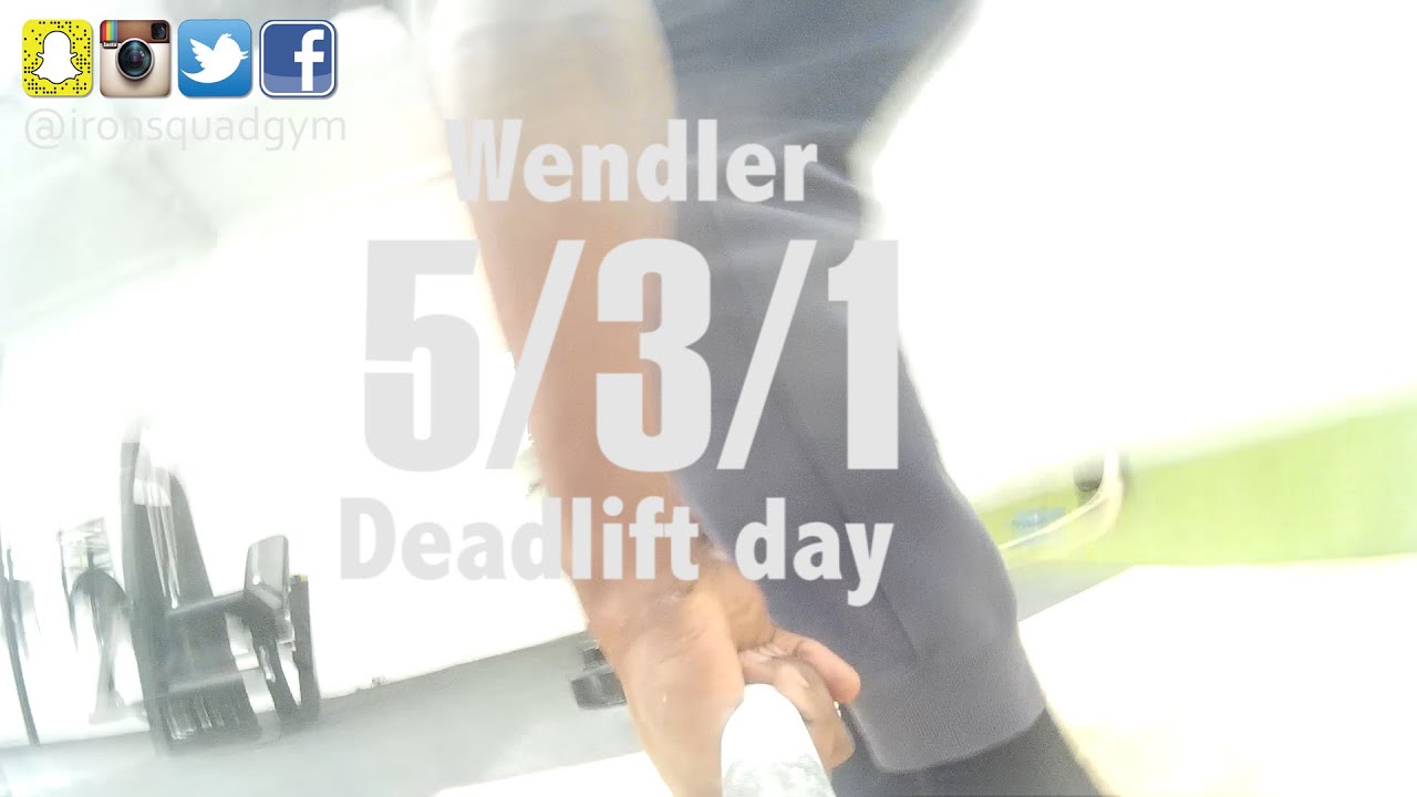 Wendler 531 | Deadlift day | My workout series | - YouTube