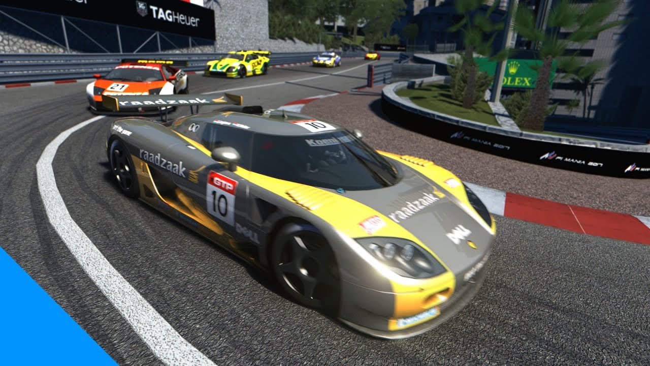 AI RACING - GTR race at Monaco - YouTube