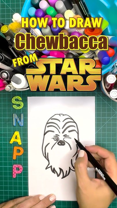 How to Draw Chewbacca from Star Wars #chewbacca #c3po #starwars #droid ...