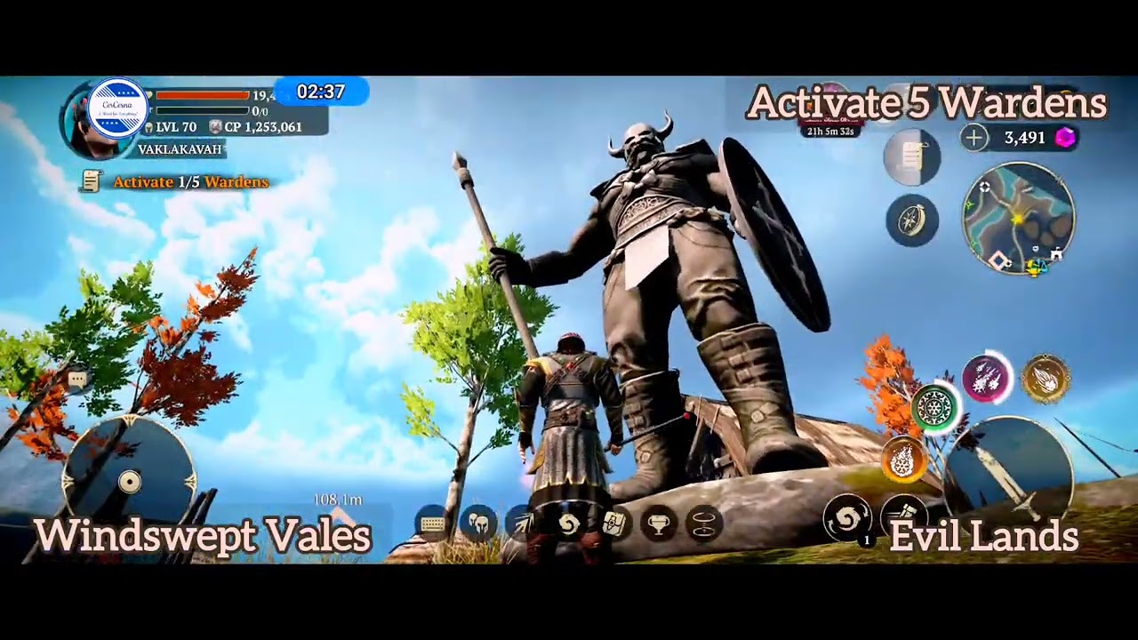 EVIL LANDS | MAP #8 | WINDSWEPT VALES | QUEST #1 ACTIVATE 5 WARDENS ...