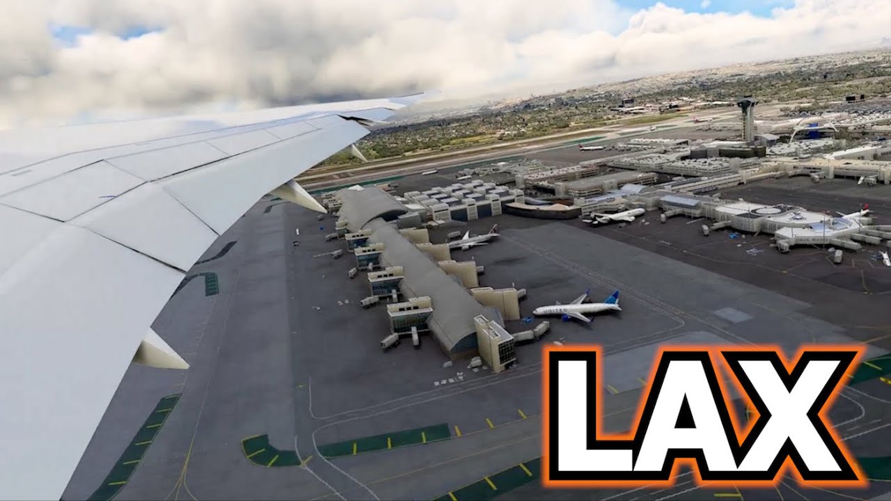 From the Window Seat-LAX: MSFS 2020 + FSLTL - YouTube