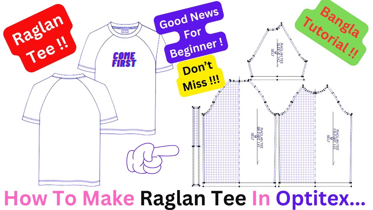 RAGLAN TEE | RAGLAN SLEEVE | CAMISETA RAGLÁN | HOW TO MAKE RAGLAN TEE ...