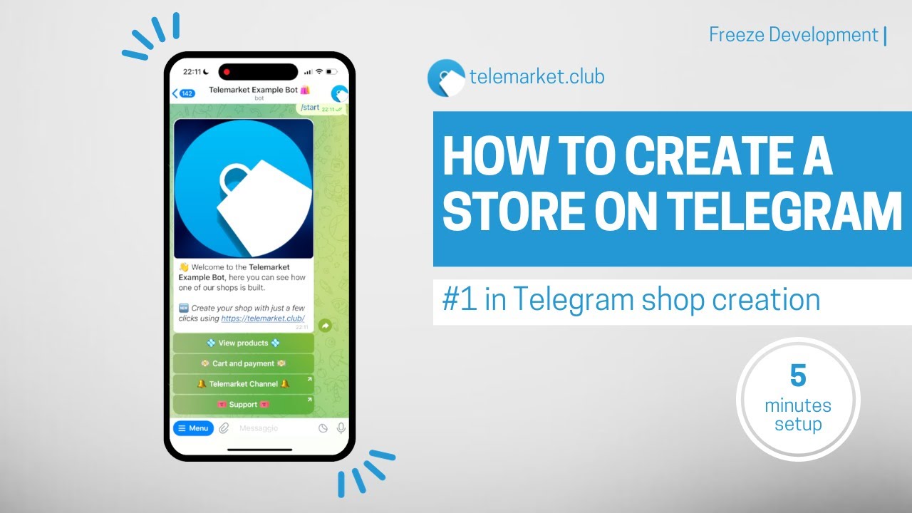 How to create a store on Telegram • Telemarket - YouTube