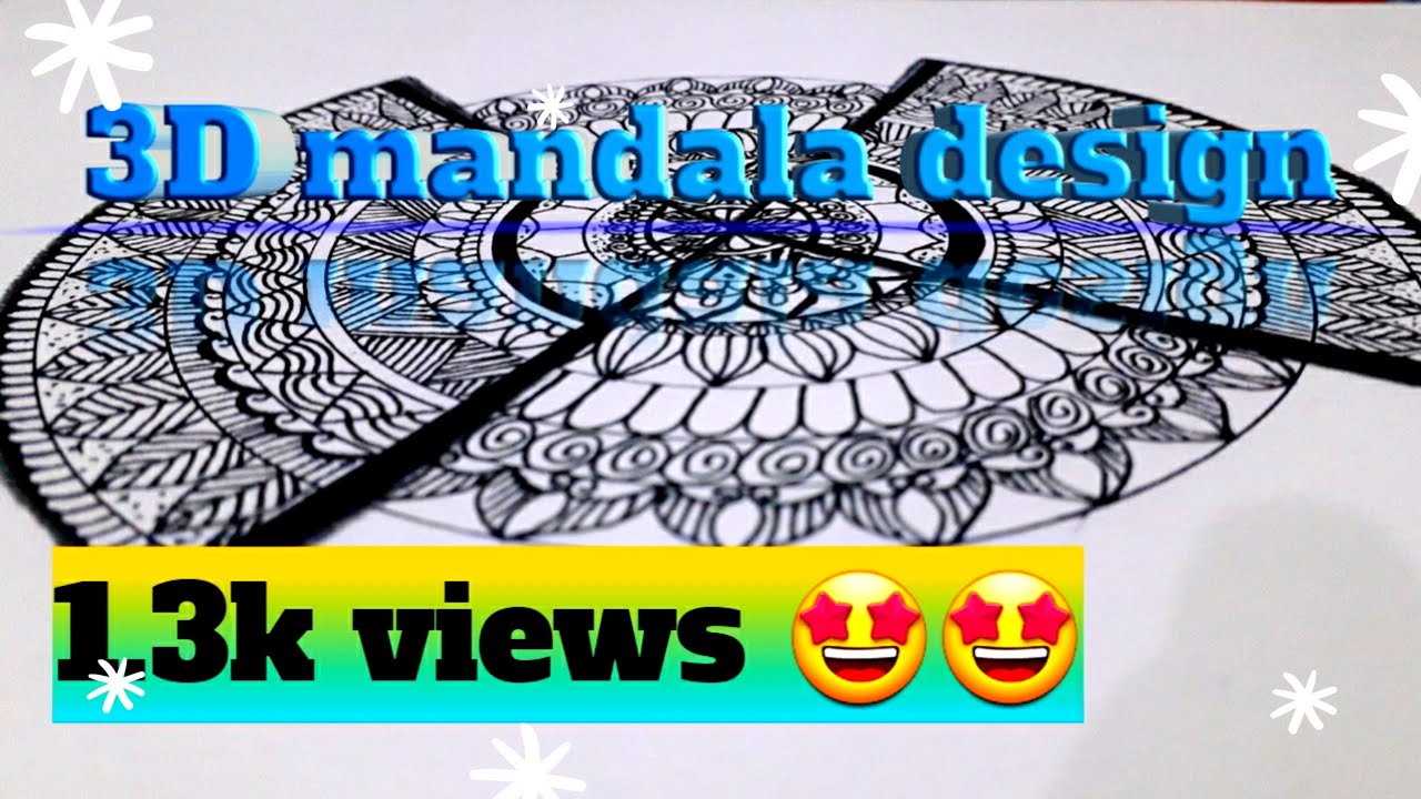 3D mandala design for beginners!!! - YouTube