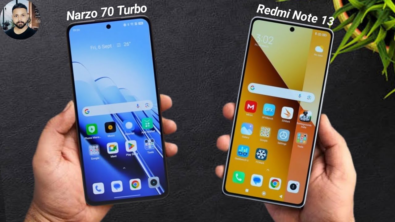 Realme Narzo 70 Turbo 5G vs Redmi Note 13 5G Comparison|Redmi Note 13 ...