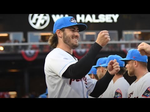 David Calabrese RIPS 1st Career AA Home Run - YouTube