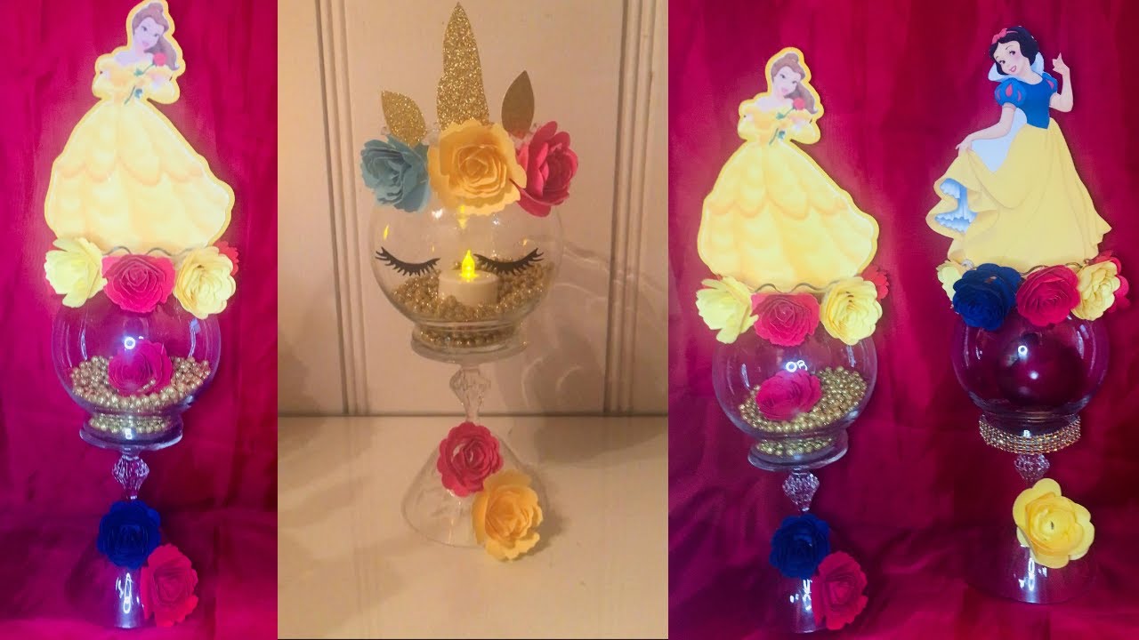 DIY PRINCESS CENTERPIECES (DOLLAR TREE STYLE) - YouTube