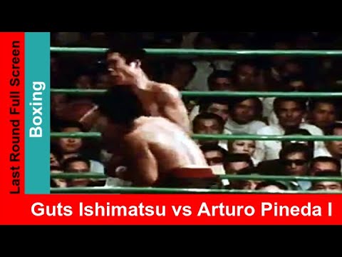 Guts Ishimatsu (Japan) vs Arturo Pineda (Mexico, in black) I, Full screen short clip, Nagoya ...
