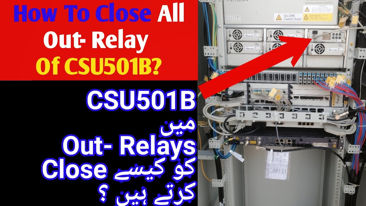 How to close All out relay of CSU501B || Out Relay 1-8 Close Method ...