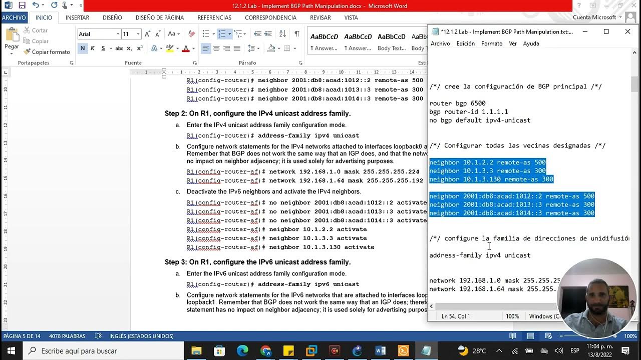 12.1.2 Lab Implement BGP Path Manipulation - YouTube