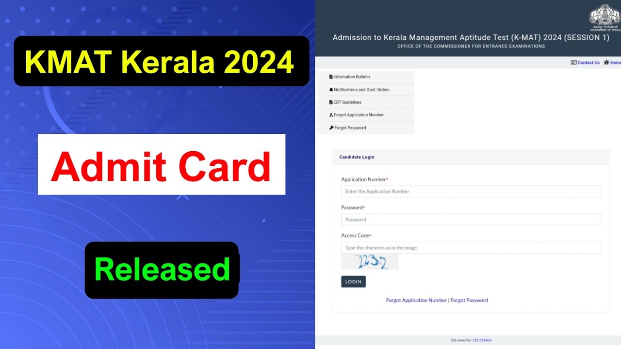 KMAT Kerala 2024 Admit Card Released | KMAT Kerala 2024 Admit Card ...