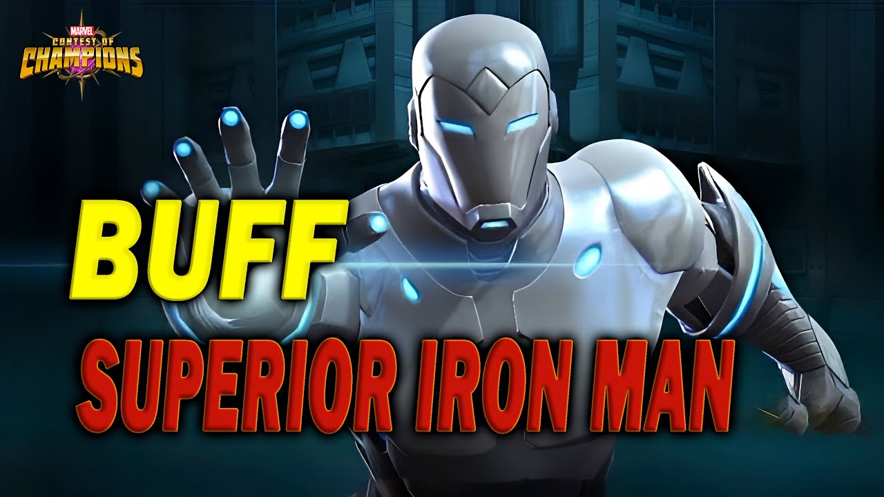 BUFF Superior Iron Man Comparación Antes Y Después Del Buff | MCOC ...