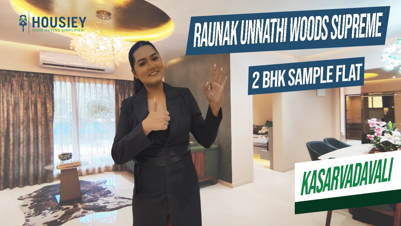 Raunak Unnathi Woods Supreme | 2 BHK Sample Flat Tour 2024 | Raunak ...