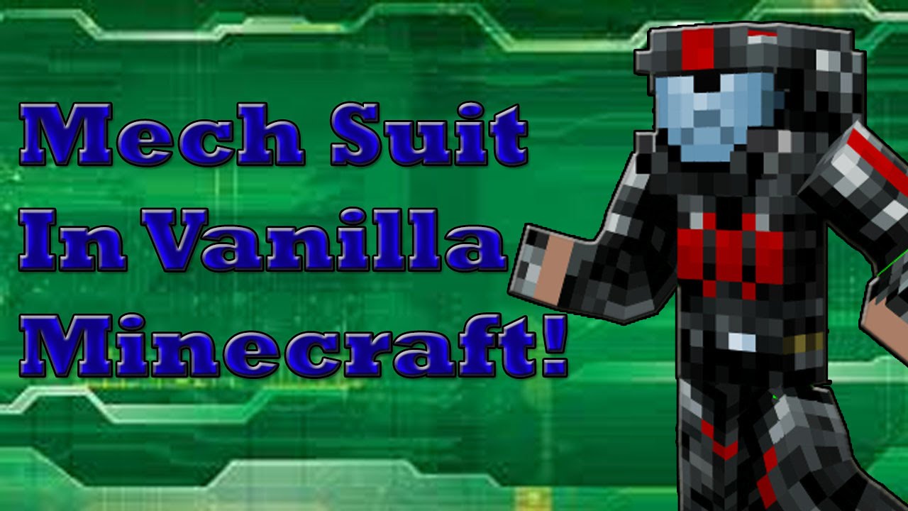 Mech Suit In Vanilla Minecraft - YouTube