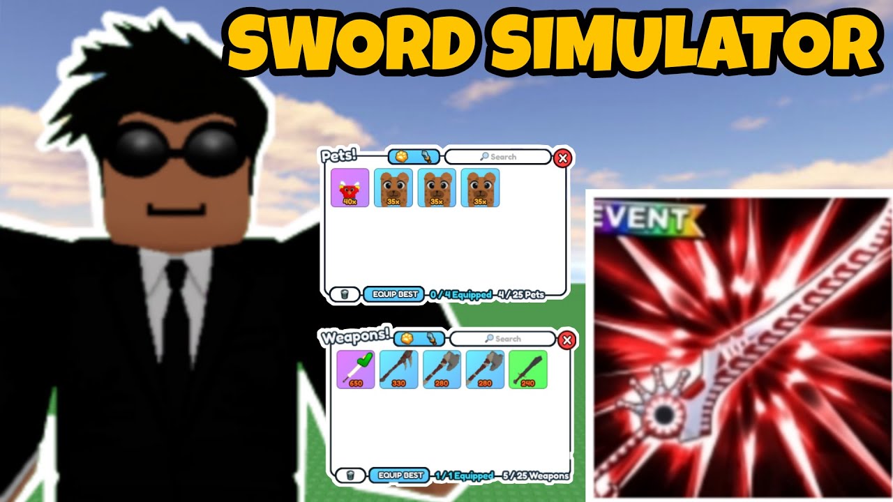 I played sword simulator! (roblox simulators) - YouTube