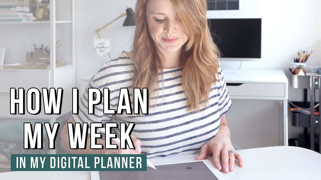 How I Plan for My Week In My Digital Planner - YouTube