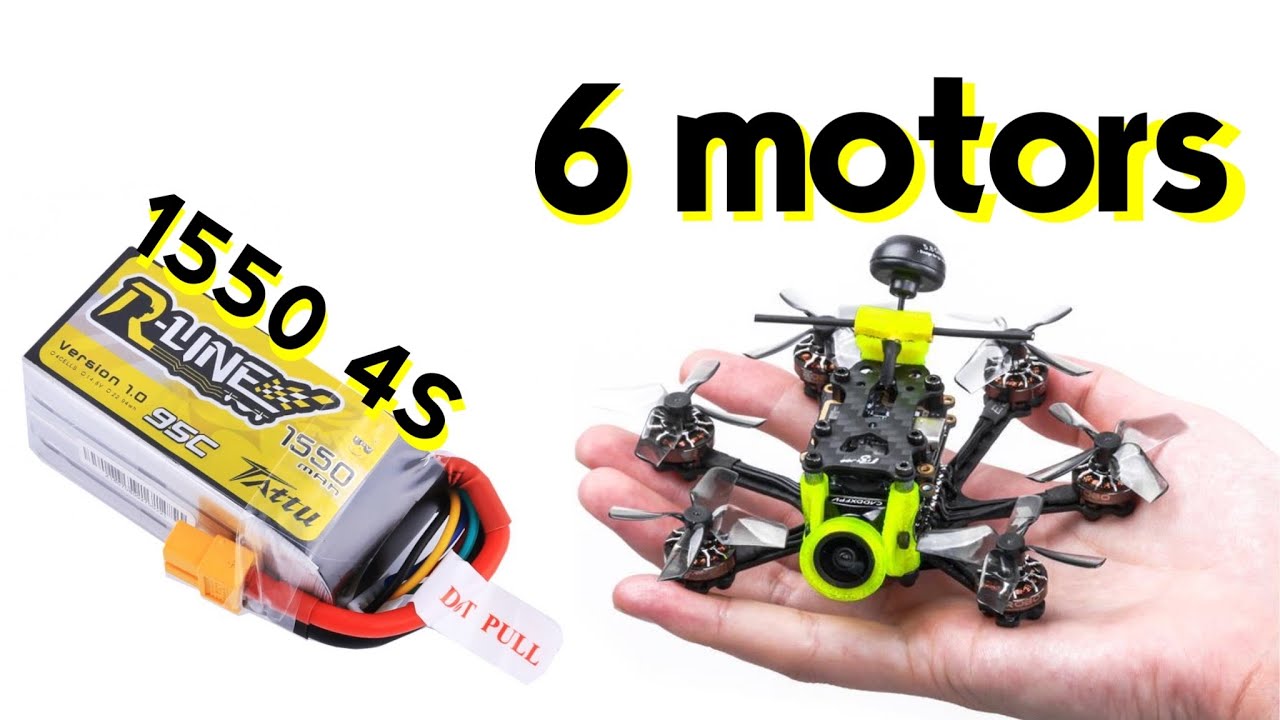 Will a 6 Motor Drone Lift Heavy Battery? 4 cell 1550 mah, DJI Vista ...