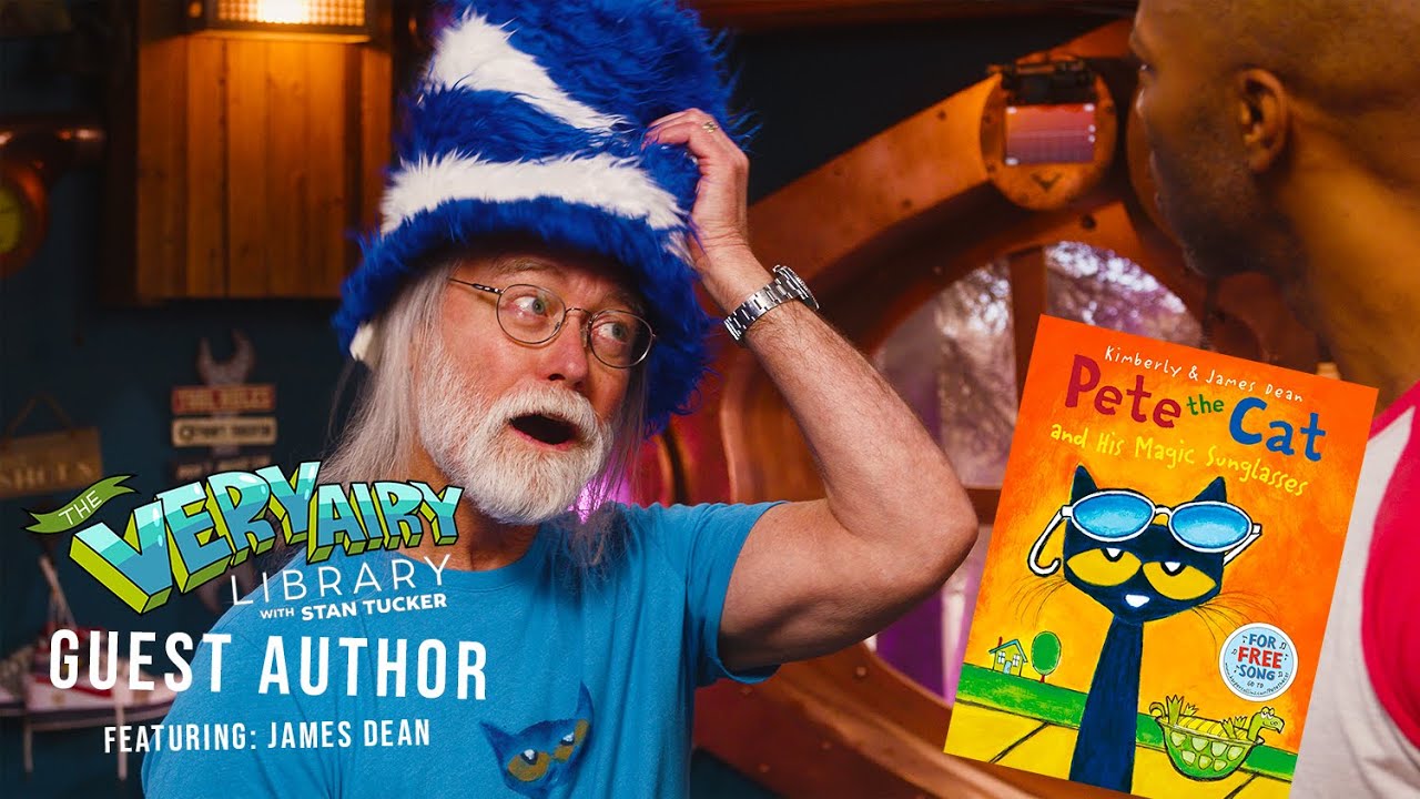 The Very Airy Library | Pete the Cat | Featuring James Dean - YouTube