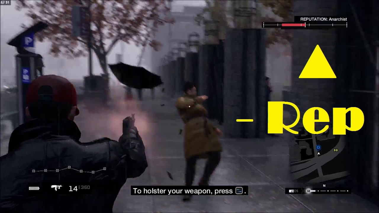 Watch dogs - how to decrease reputation quickly - YouTube