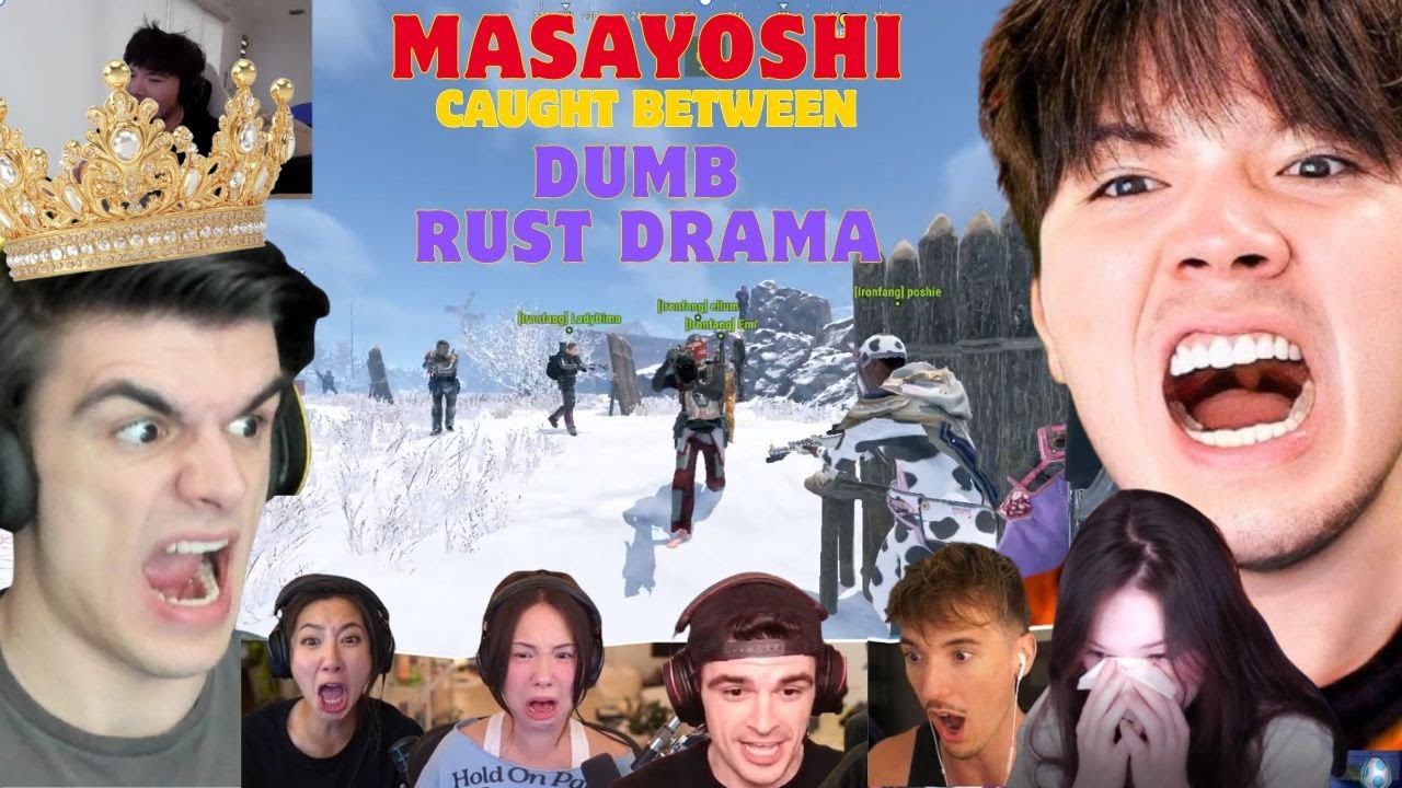 Masayoshi Caught Between DUMB Rust Drama Caused a CIVIL WAR During the WAR vs the 5 Guys ft ...
