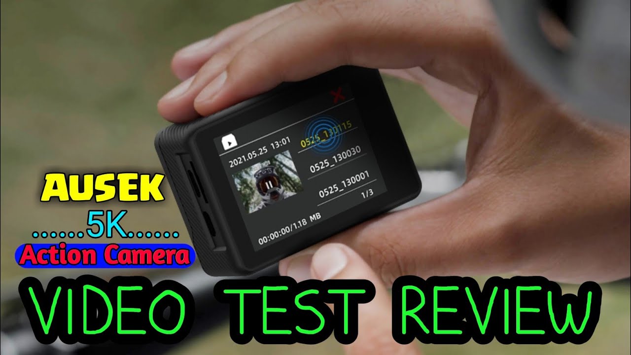 Ausek 5k Action Camera || First Video Test || Moto Vlog Camera | Best ...
