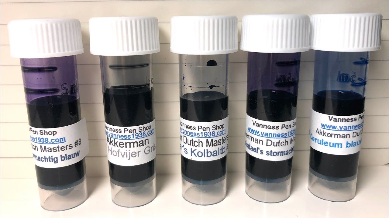 Akkerman Fountain Pen Ink Review - Dutch Masters Ink Collection - YouTube