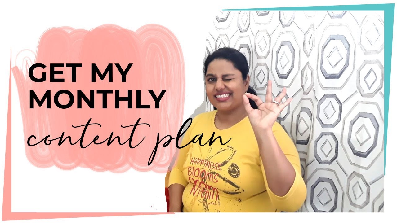 How to Create Your 4 Week Content Plan | My Exact Planner as a GIFT FOR ...