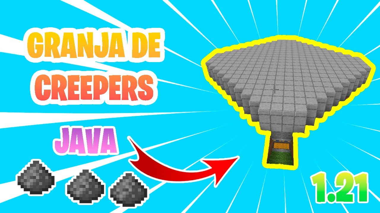 MINECRAFT / GRANJA DE CREEPERS 1.21 /JAVA - YouTube