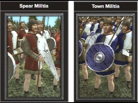 Medieval II: Total War 1vs1: Spear Militia vs Town Militia - YouTube
