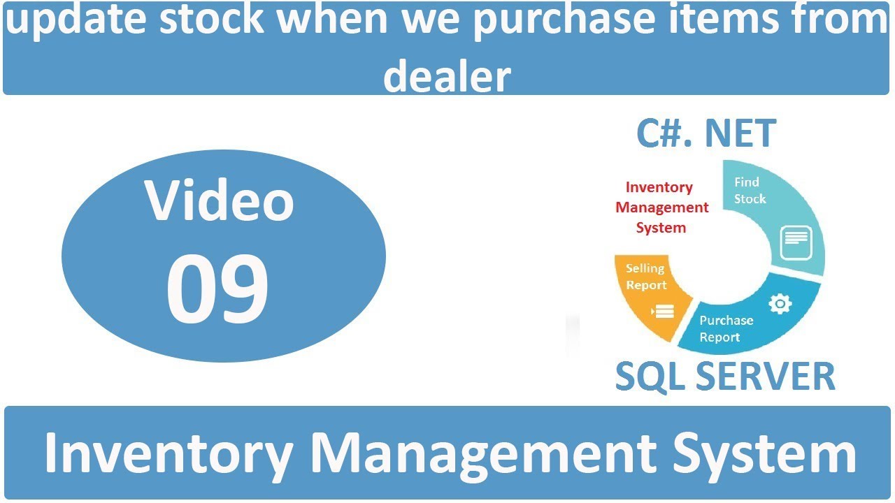 how to update stock when we purchase items from dealer in IMS - YouTube