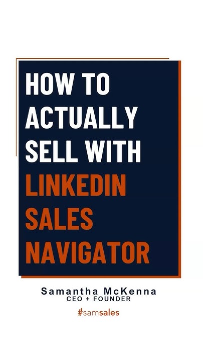 How to Actually Sell with LinkedIn Sales Navigator! - YouTube