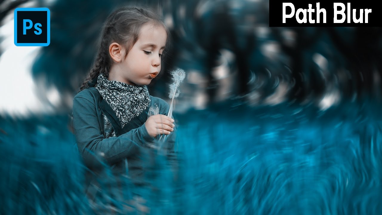 Path Blur Effect With Cinematic Blue | Photoshop Tutorial - YouTube