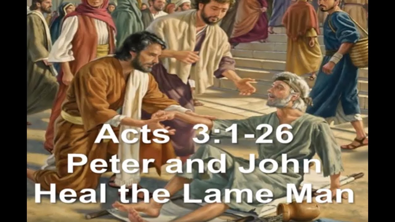 Peter and John heal the lame man - YouTube