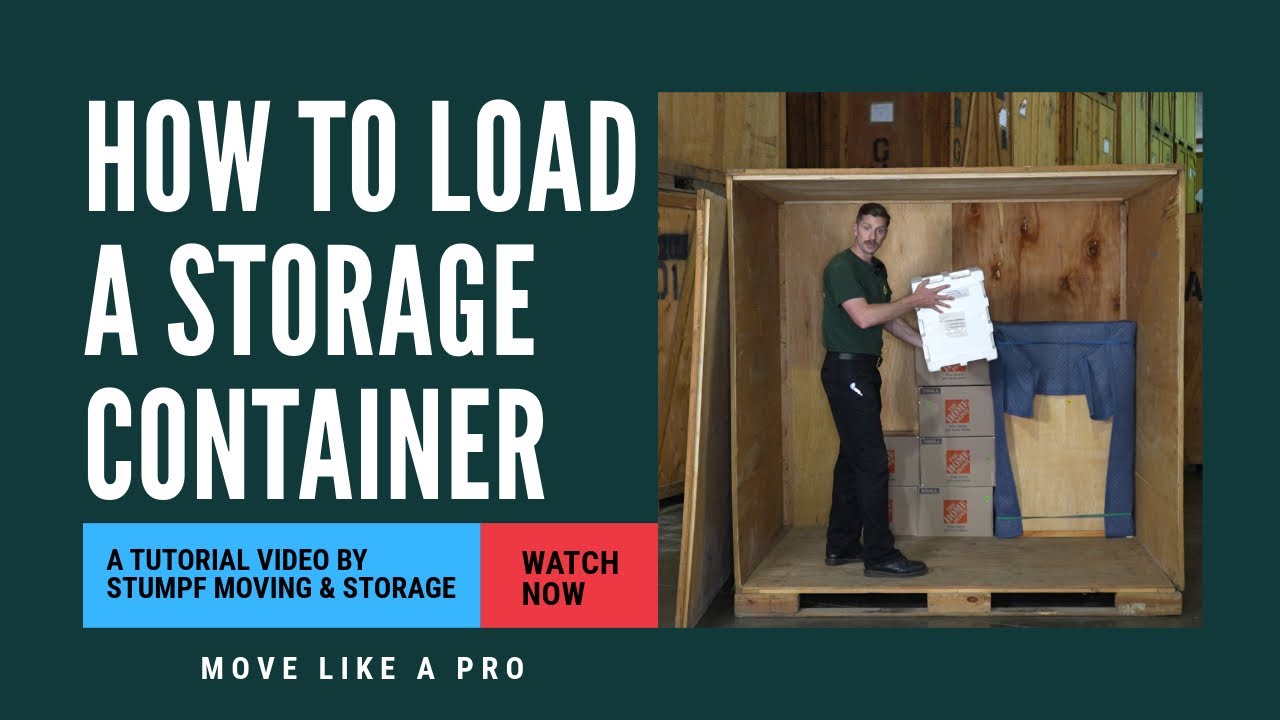 How to Pack & Load a Storage Vault! How Professional Movers Store Your ...